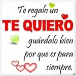 Te regalo un TE QUIERO💝 - getsticker.com - Stickers for WhatsApp and ...