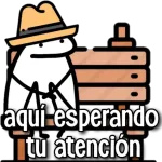 Aquí esperando tu atención⌛️ - getsticker.com - Stickers for WhatsApp ...