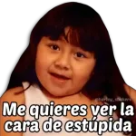 Cara de estúpida - getsticker.com - Stickers for WhatsApp and iMessage ...